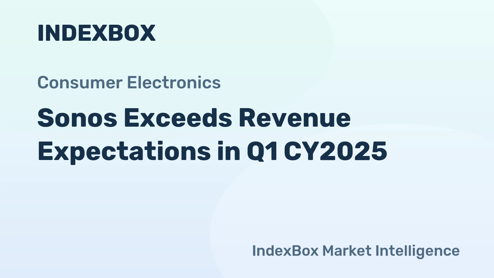 Sonos Exceeds Revenue Expectations in Q1 CY2025