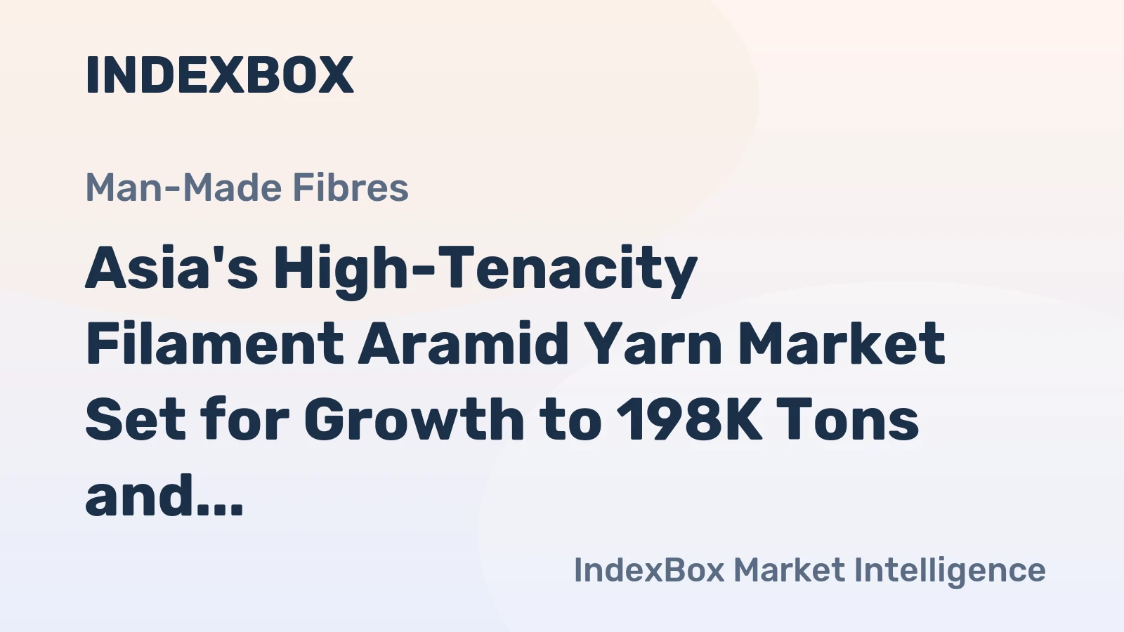 Asia's High-Tenacity Filament Aramid Yarn Market Set for Growth to 198K Tons and $4.1B by 2035