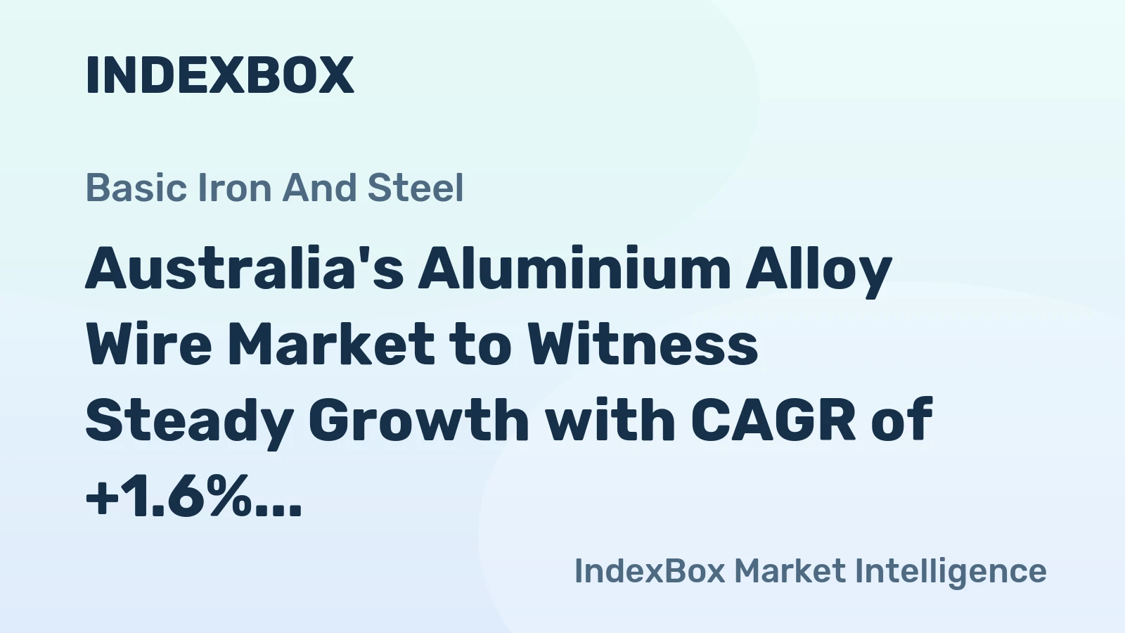 Australia's Aluminium Alloy Wire Market to Witness Steady Growth with CAGR of +1.6% from 2024 to 2035