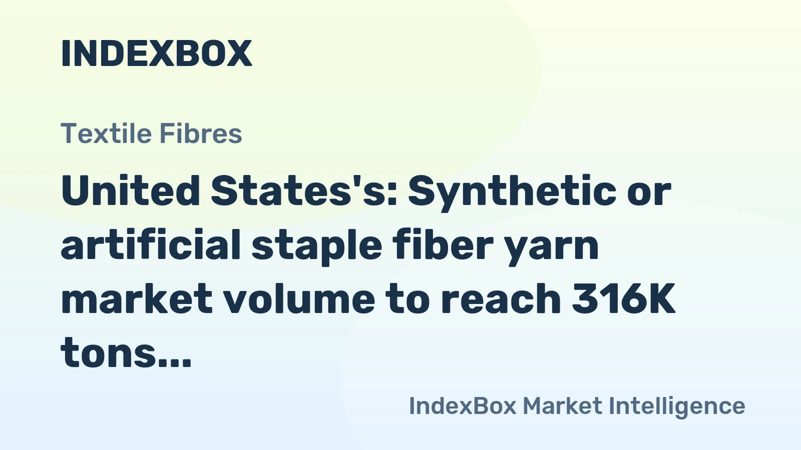 United States's: Synthetic or artificial staple fiber yarn market volume to reach 316K tons by 2035, with value projected to grow to $1.1B.