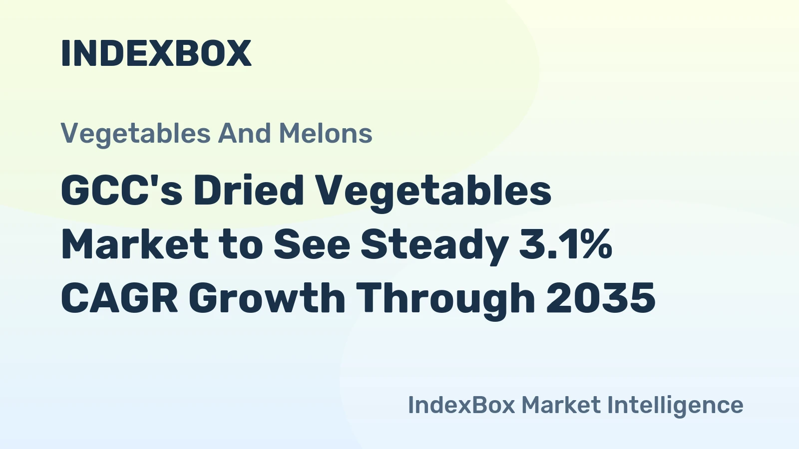 GCC's Dried Vegetables Market to See Steady 3.1% CAGR Growth Through 2035