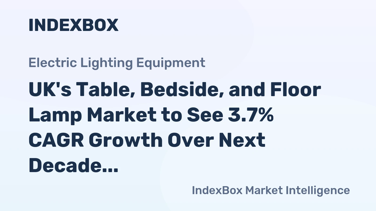 UK's Table, Bedside, and Floor Lamp Market to See 3.7% CAGR Growth Over Next Decade