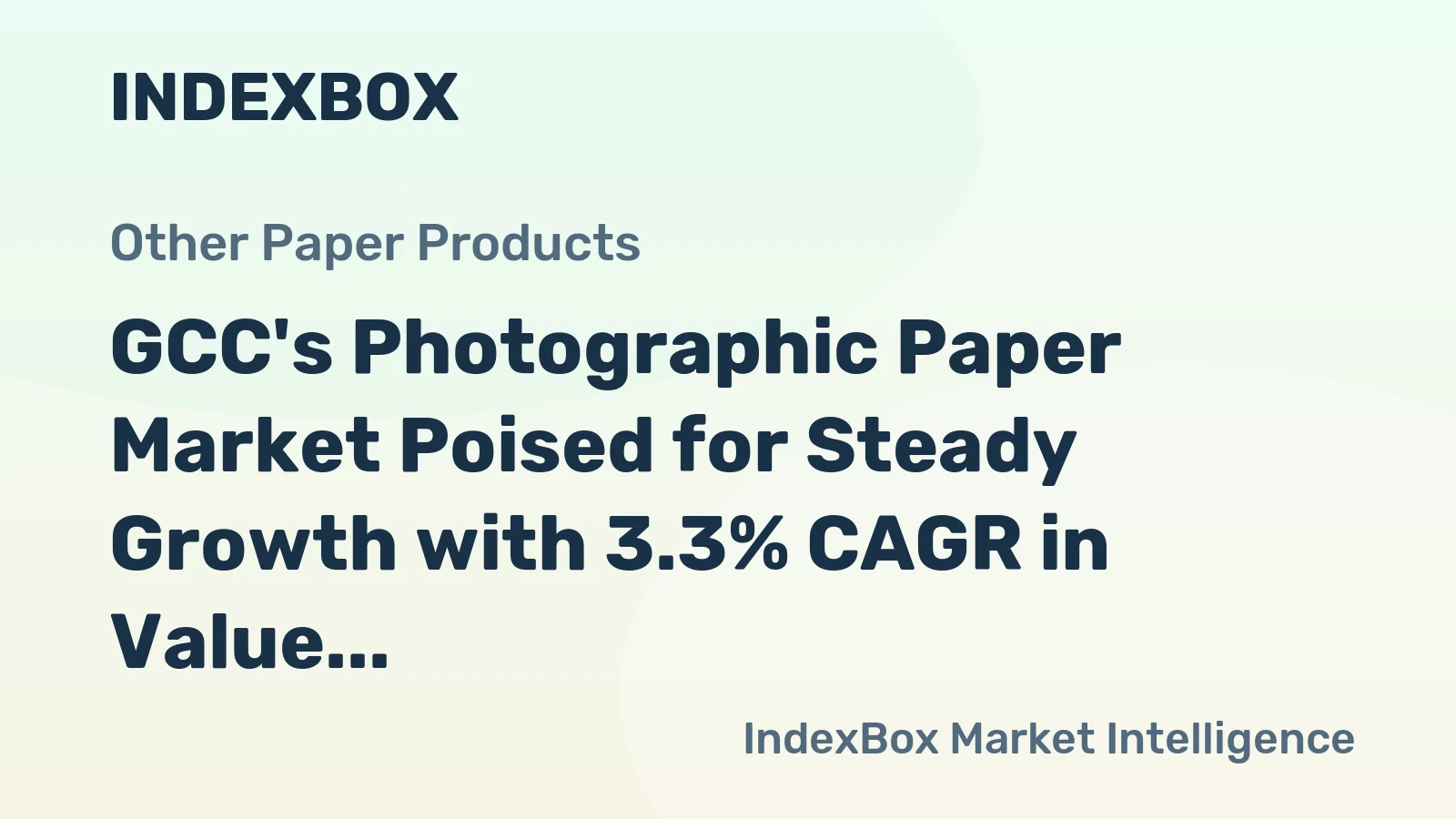 GCC's Photographic Paper Market Poised for Steady Growth with 3.3% CAGR in Value