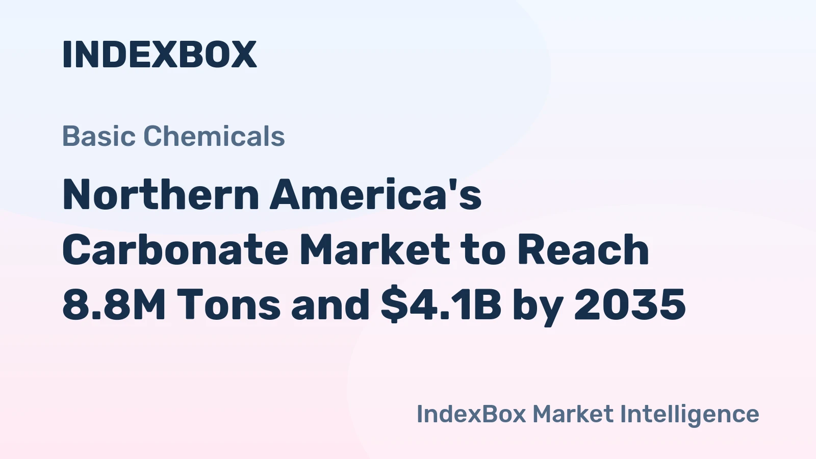 Northern America's Carbonate Market to Reach 8.8M Tons and $4.1B by 2035