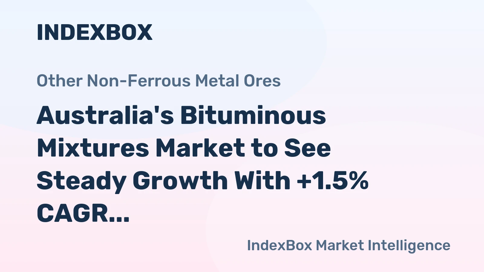 Australia's Bituminous Mixtures Market to See Steady Growth With +1.5% CAGR Through 2035