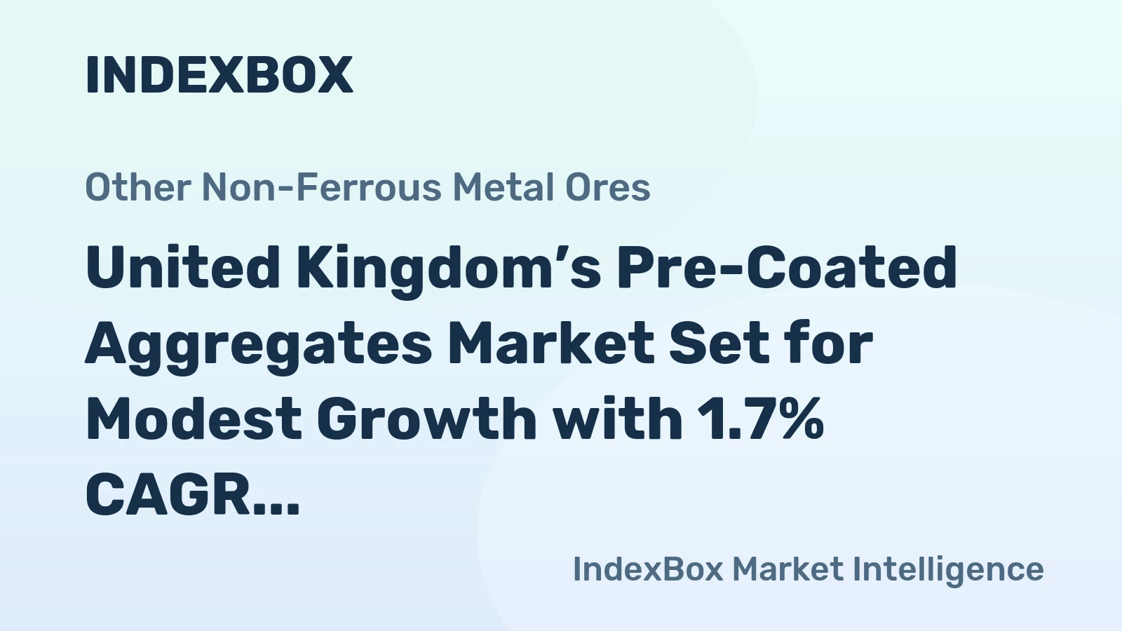 United Kingdom’s Pre-Coated Aggregates Market Set for Modest Growth with 1.7% CAGR Through 2035
