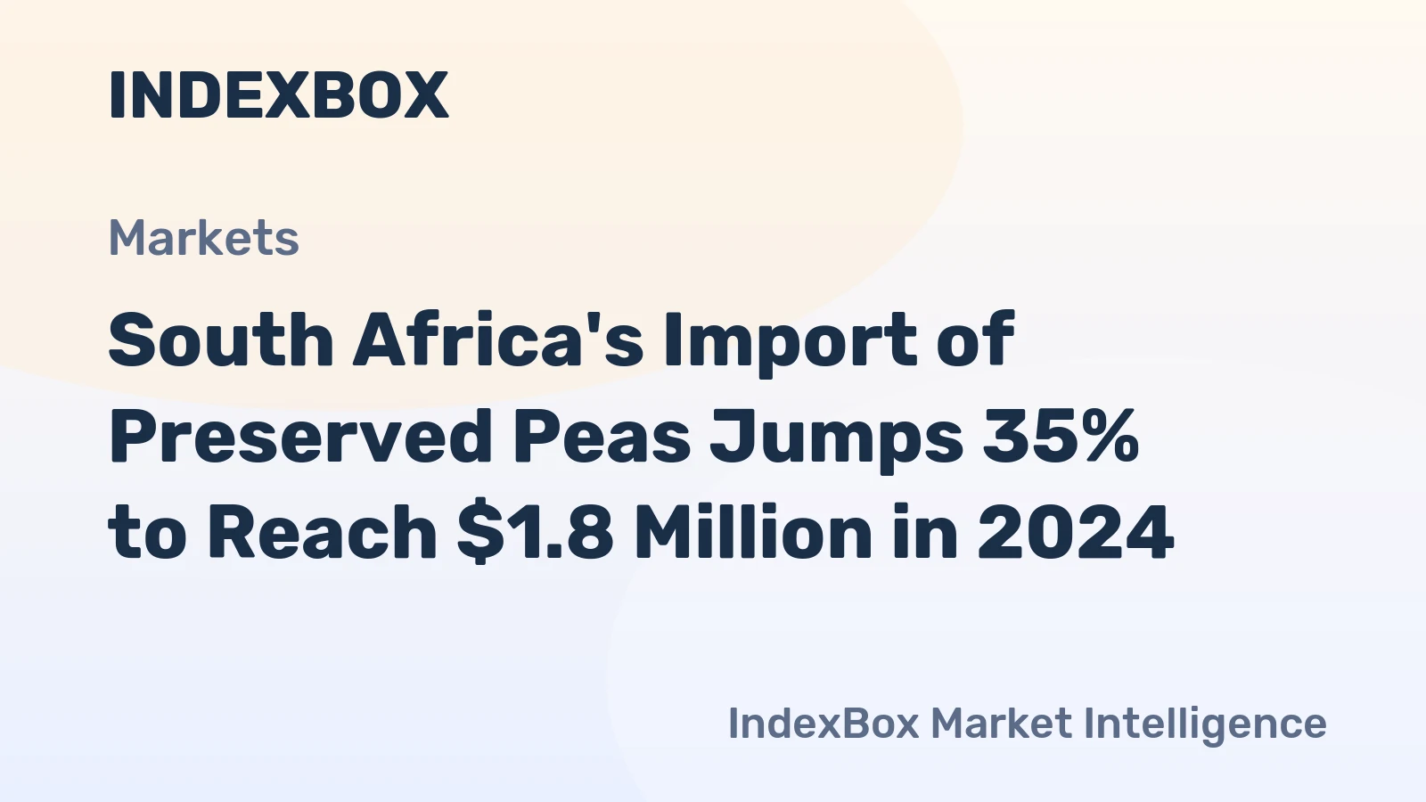 South Africa's Import of Preserved Peas Jumps 35% to Reach $1.8 Million in 2024