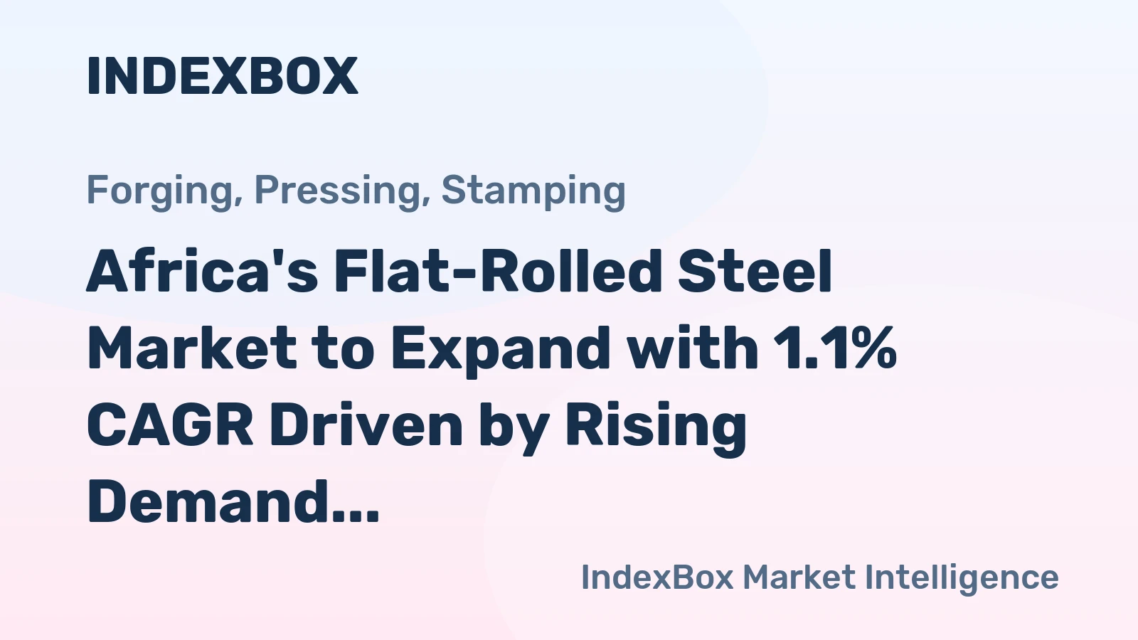 Africa's Flat-Rolled Steel Market to Expand with 1.1% CAGR Driven by Rising Demand