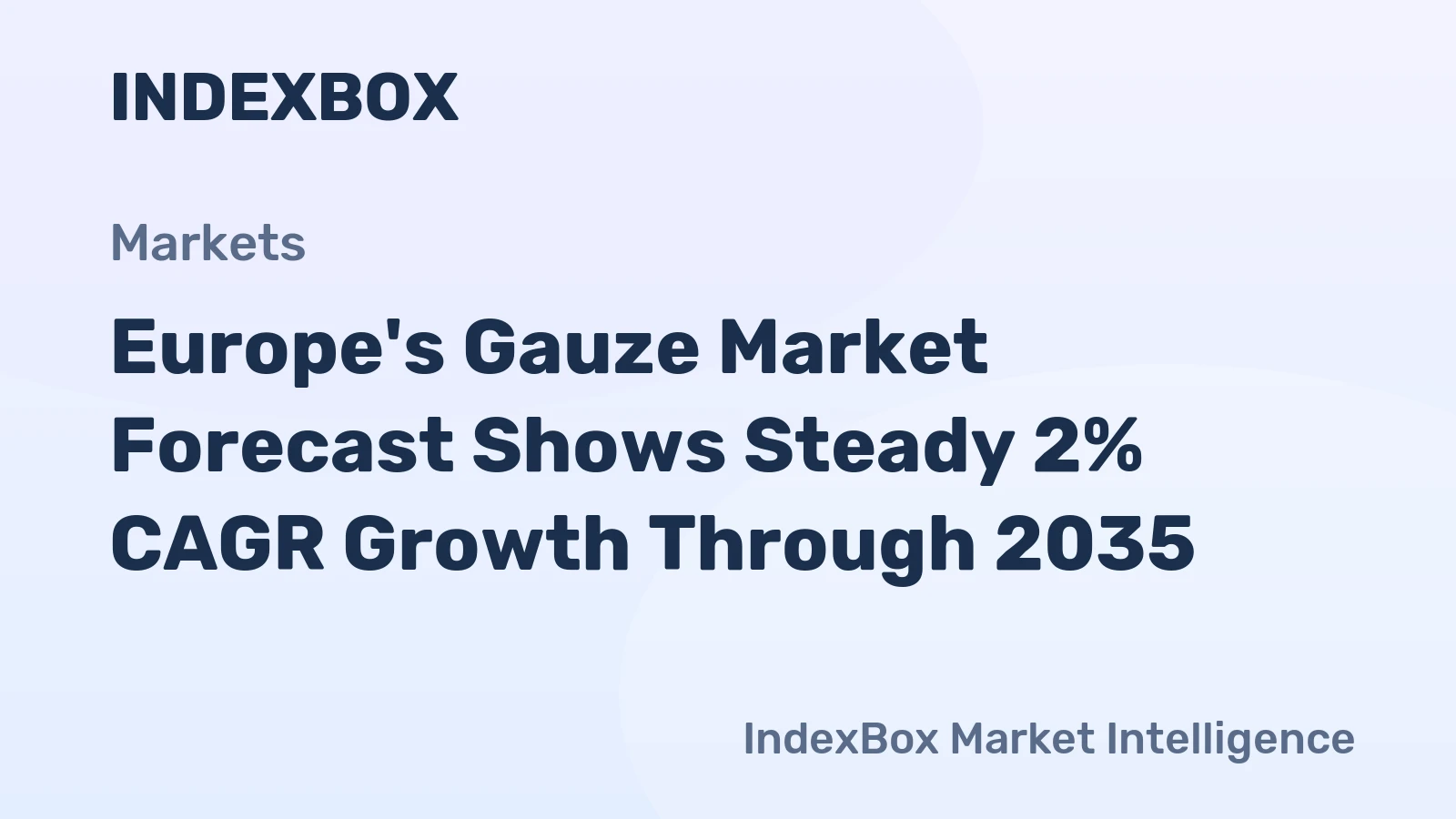 Europe's Gauze Market Forecast Shows Steady 2% CAGR Growth Through 2035