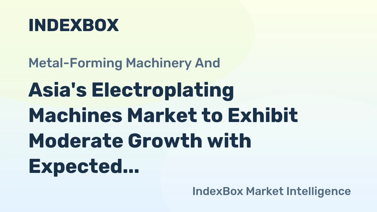 Asia's Electroplating Machines Market to Exhibit Moderate Growth with Expected CAGR of +1.6% from 2024 to 2035