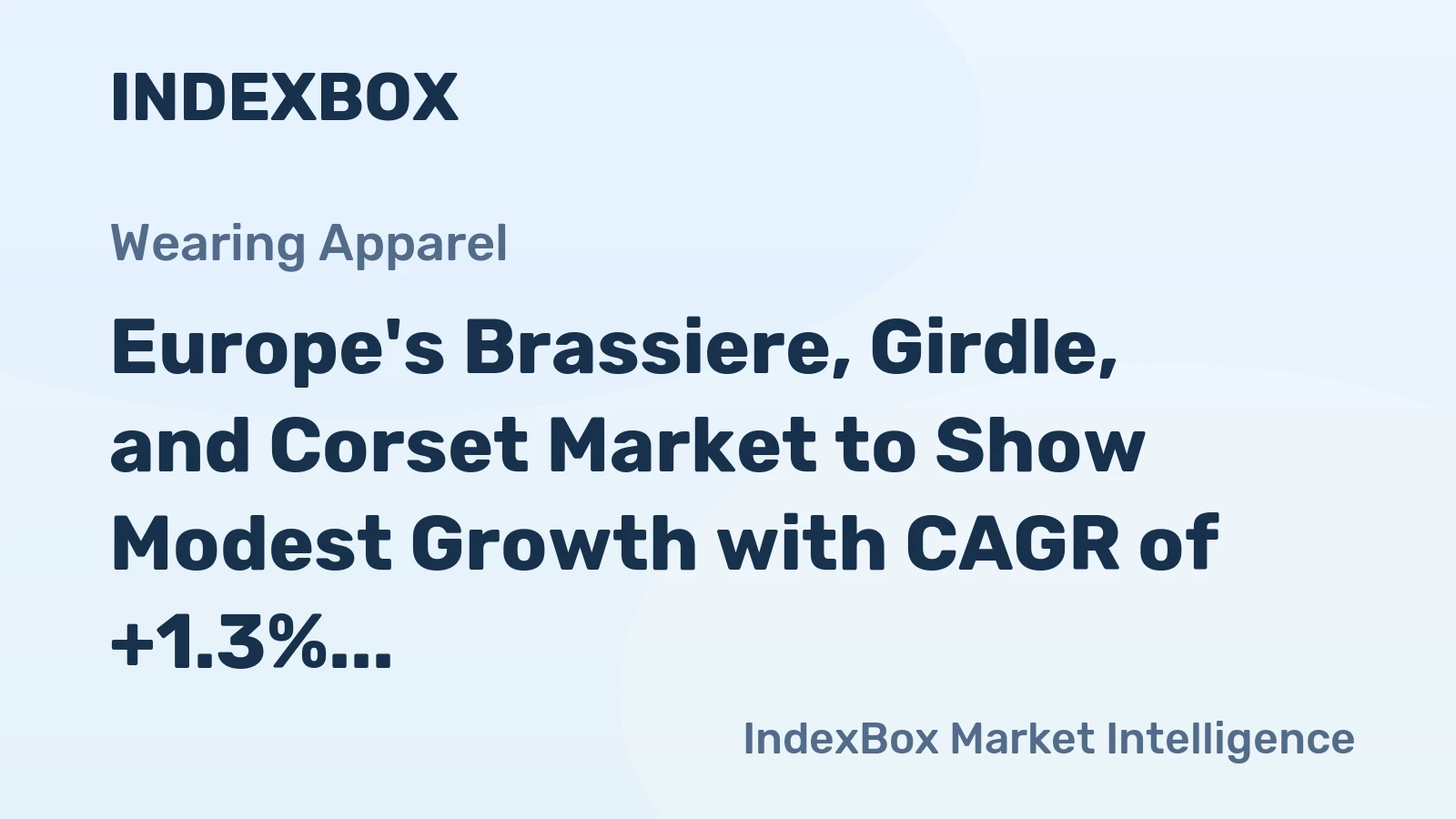 Europe's Brassiere, Girdle, and Corset Market to Show Modest Growth with CAGR of +1.3% from 2024 to 2035