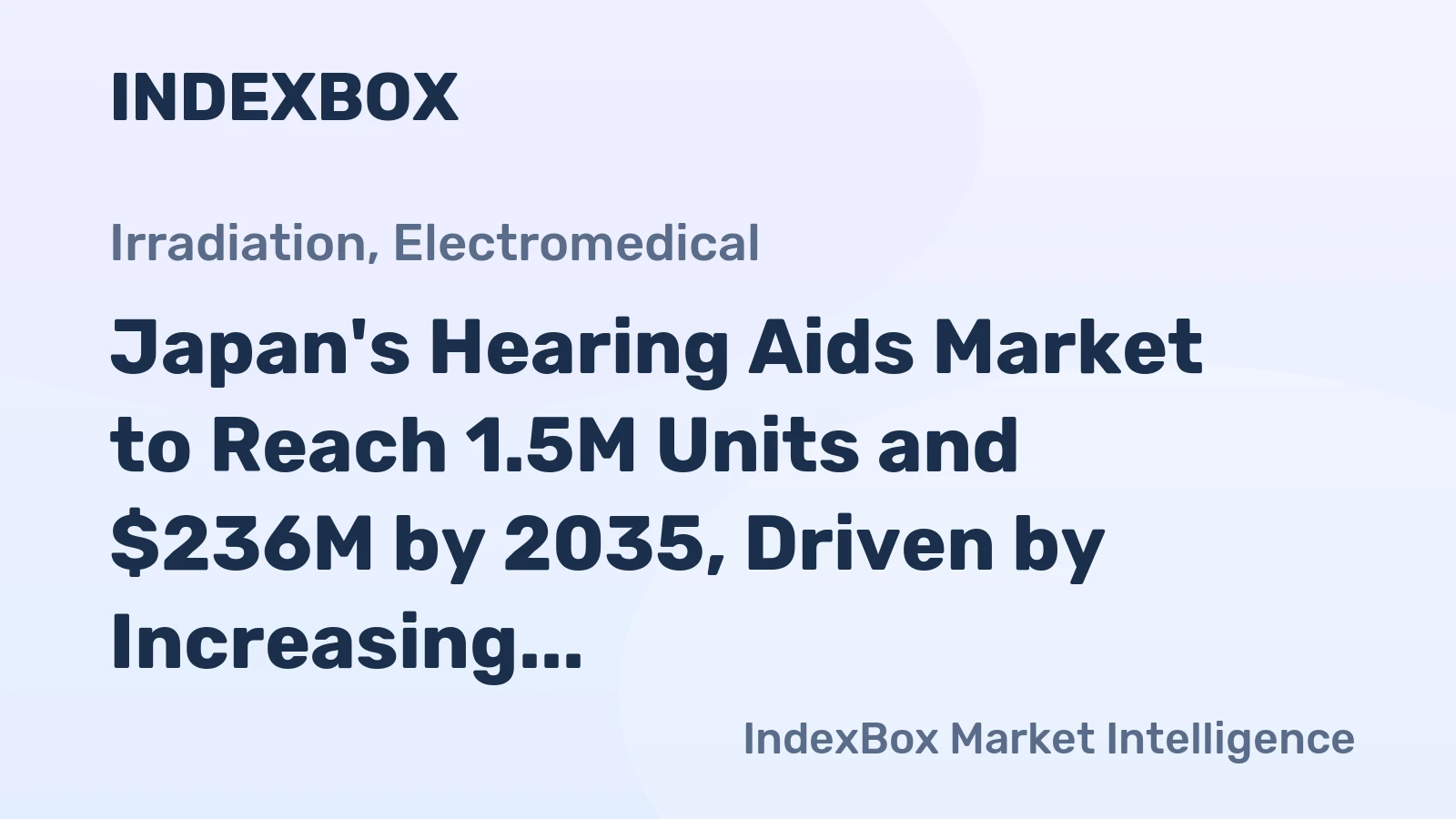 Japan's Hearing Aids Market to Reach 1.5M Units and $236M by 2035, Driven by Increasing Demand