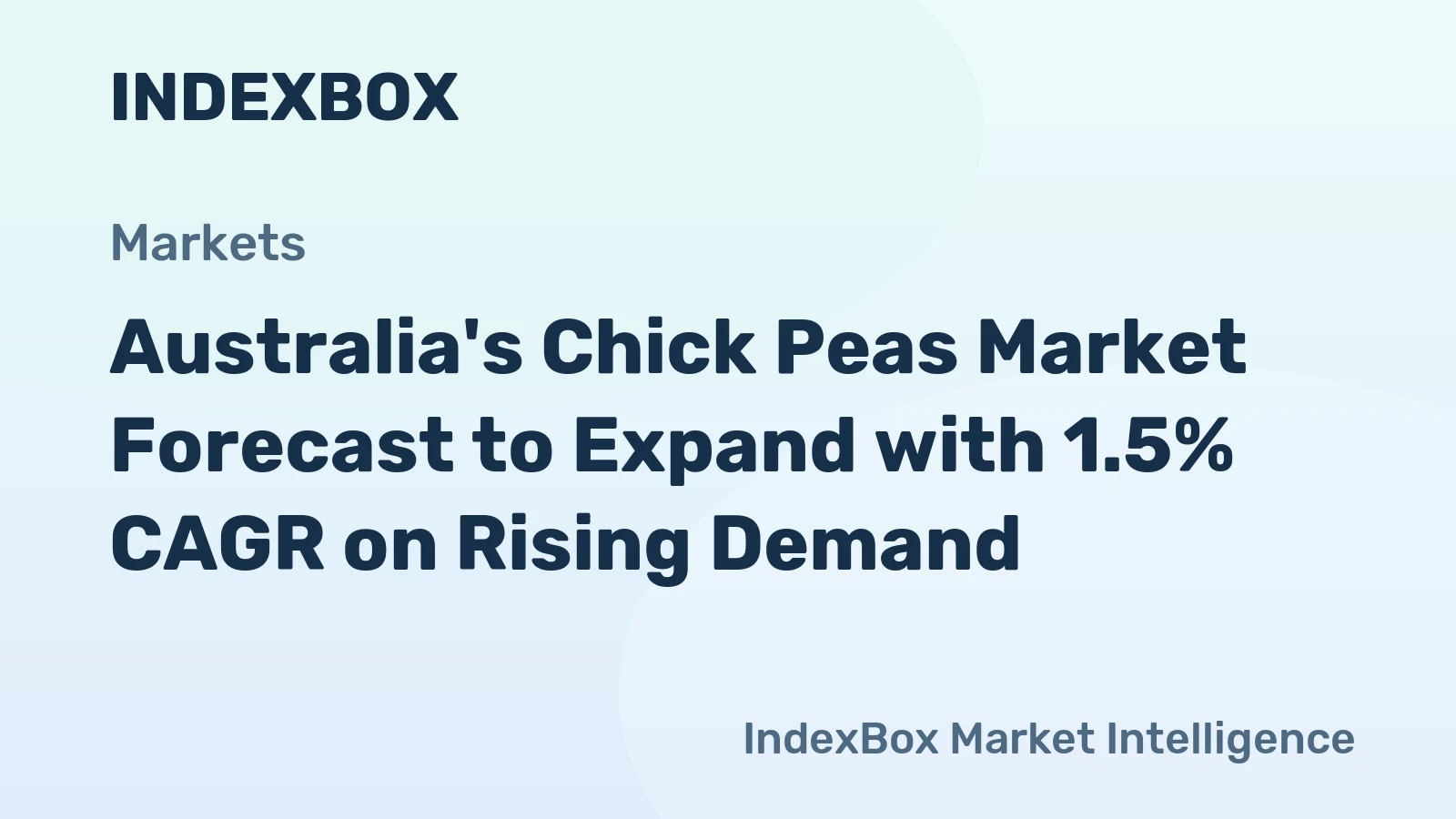 Australia's Chick Peas Market Forecast to Expand with 1.5% CAGR on Rising Demand