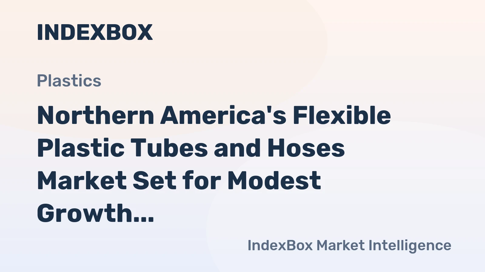 Northern America's Flexible Plastic Tubes and Hoses Market Set for Modest Growth to $2.9B