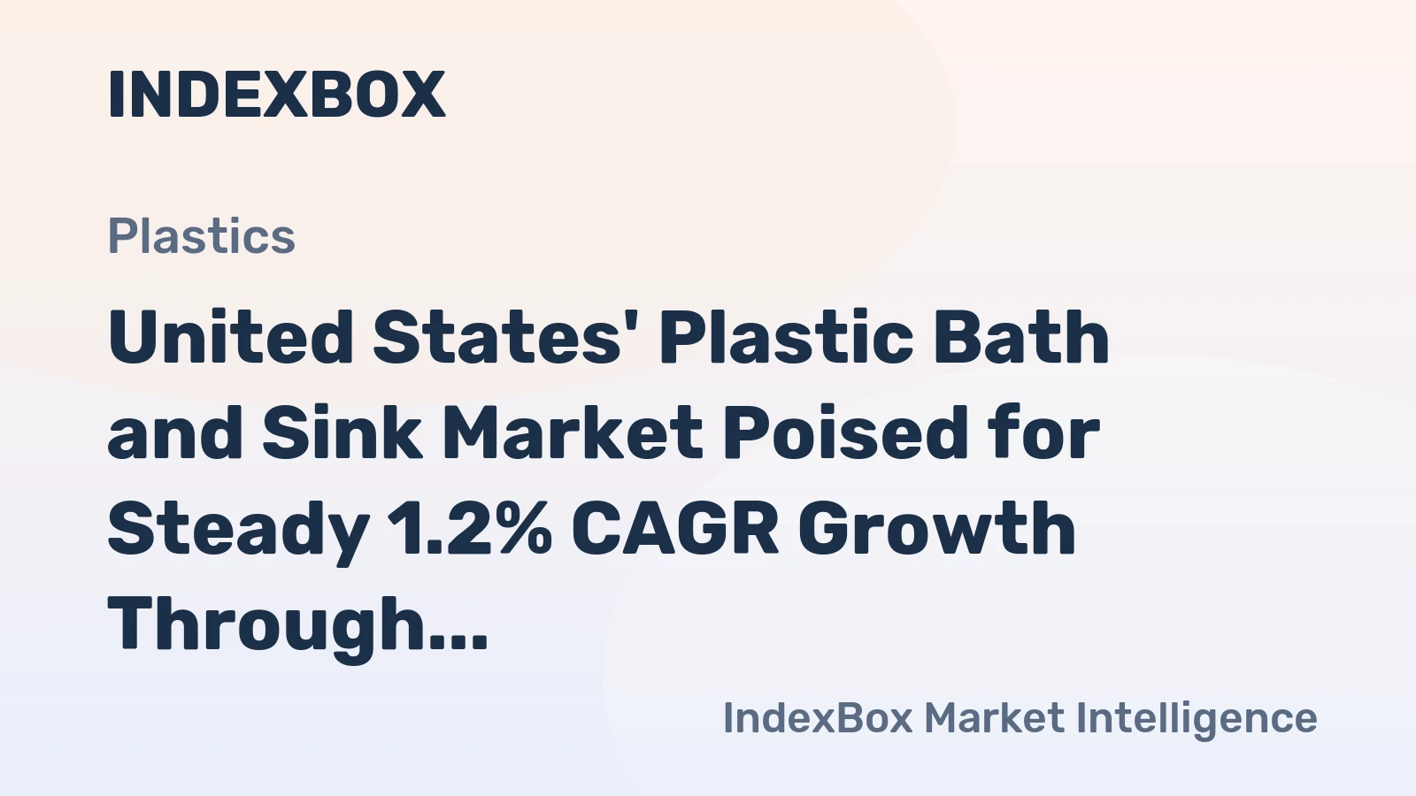 United States' Plastic Bath and Sink Market Poised for Steady 1.2% CAGR Growth Through 2035