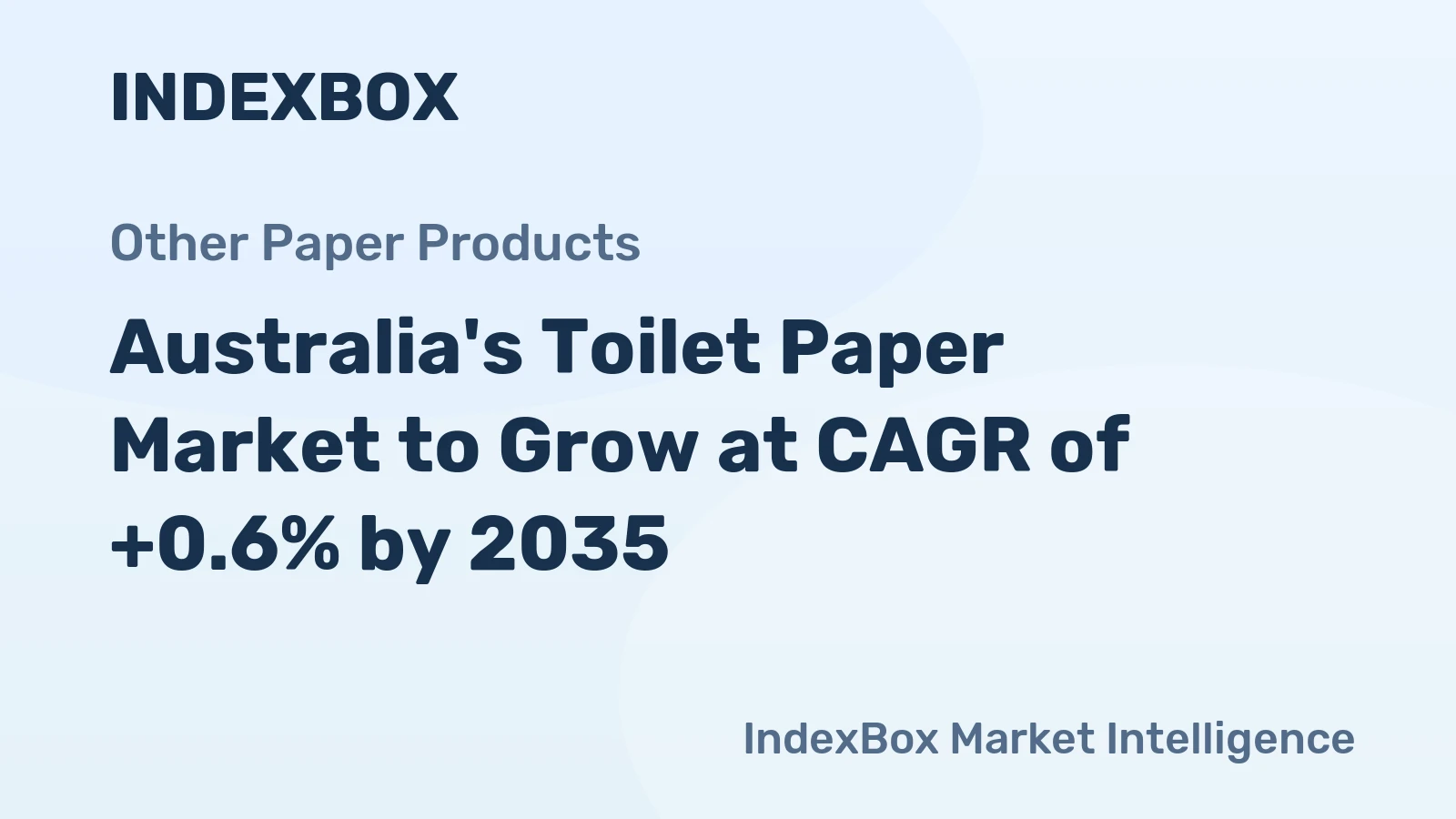 Australia's Toilet Paper Market to Grow at CAGR of +0.6% by 2035