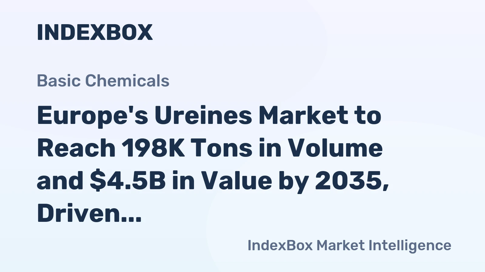 Europe's Ureines Market to Reach 198K Tons in Volume and $4.5B in Value by 2035, Driven by Increasing Demand