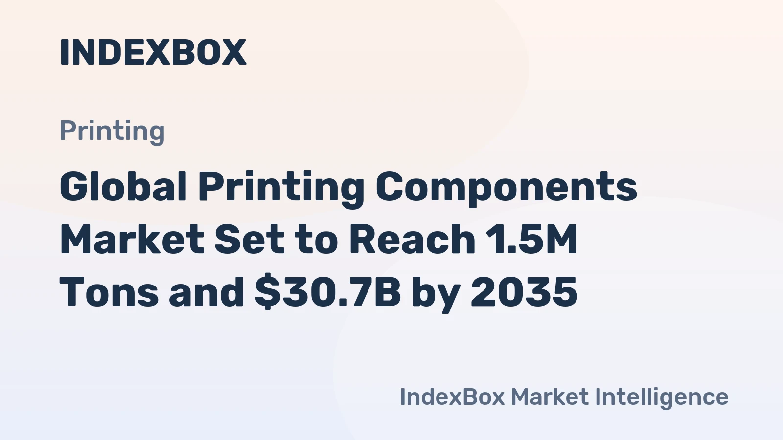 Global Printing Components Market Set to Reach 1.5M Tons and $30.7B by 2035