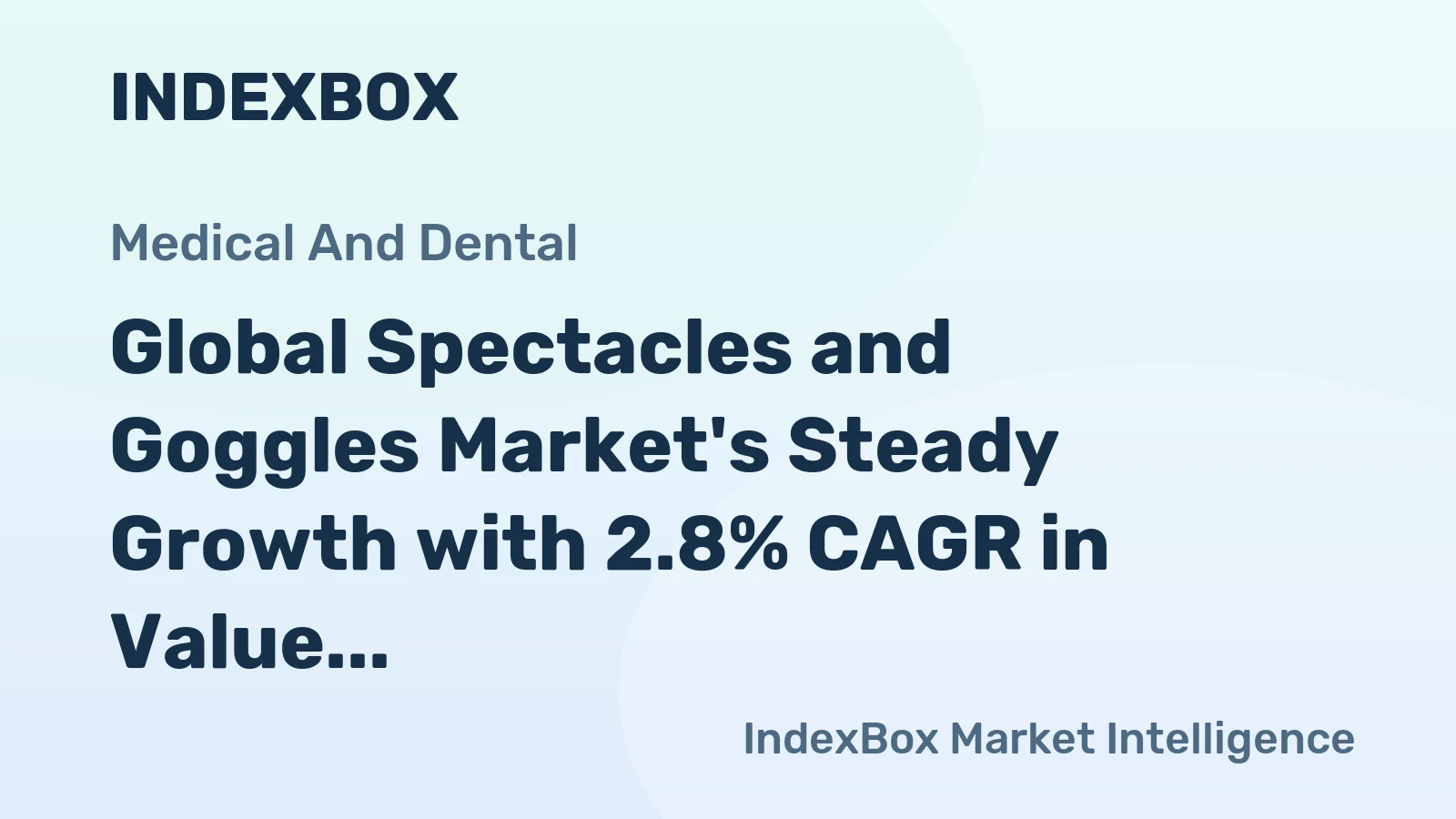 Global Spectacles and Goggles Market's Steady Growth with 2.8% CAGR in Value Through 2035