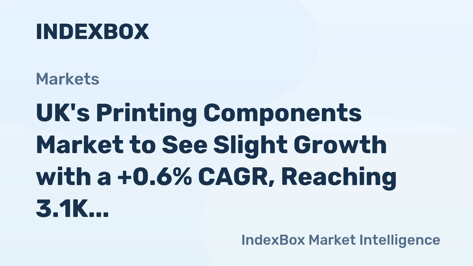 UK's Printing Components Market to See Slight Growth with a +0.6% CAGR, Reaching 3.1K Tons by 2035