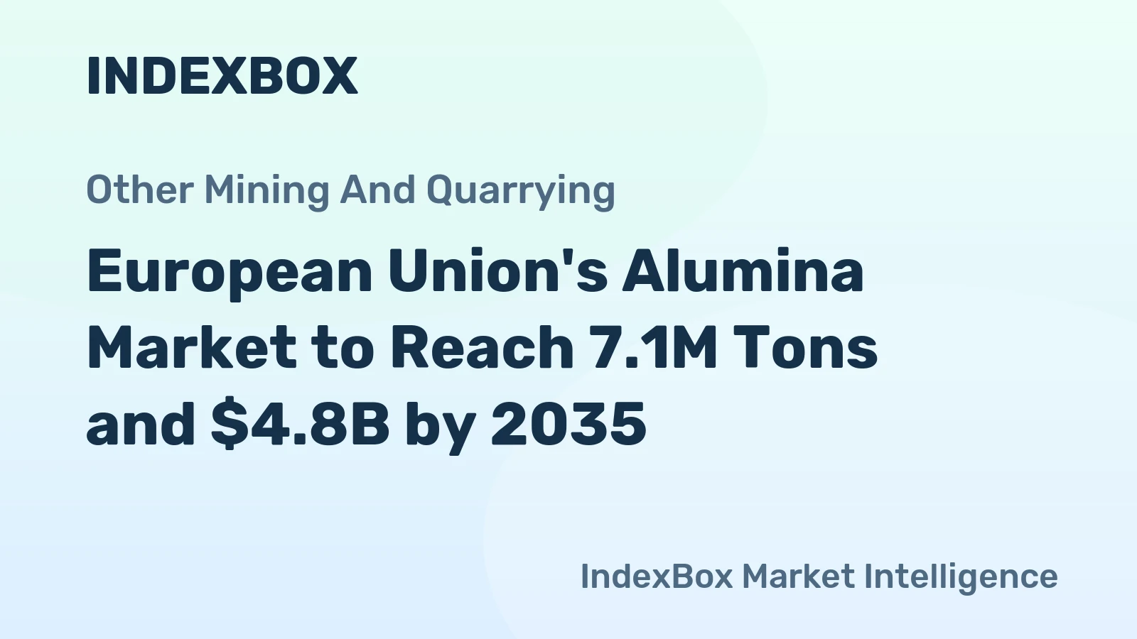 European Union's Alumina Market to Reach 7.1M Tons and $4.8B by 2035
