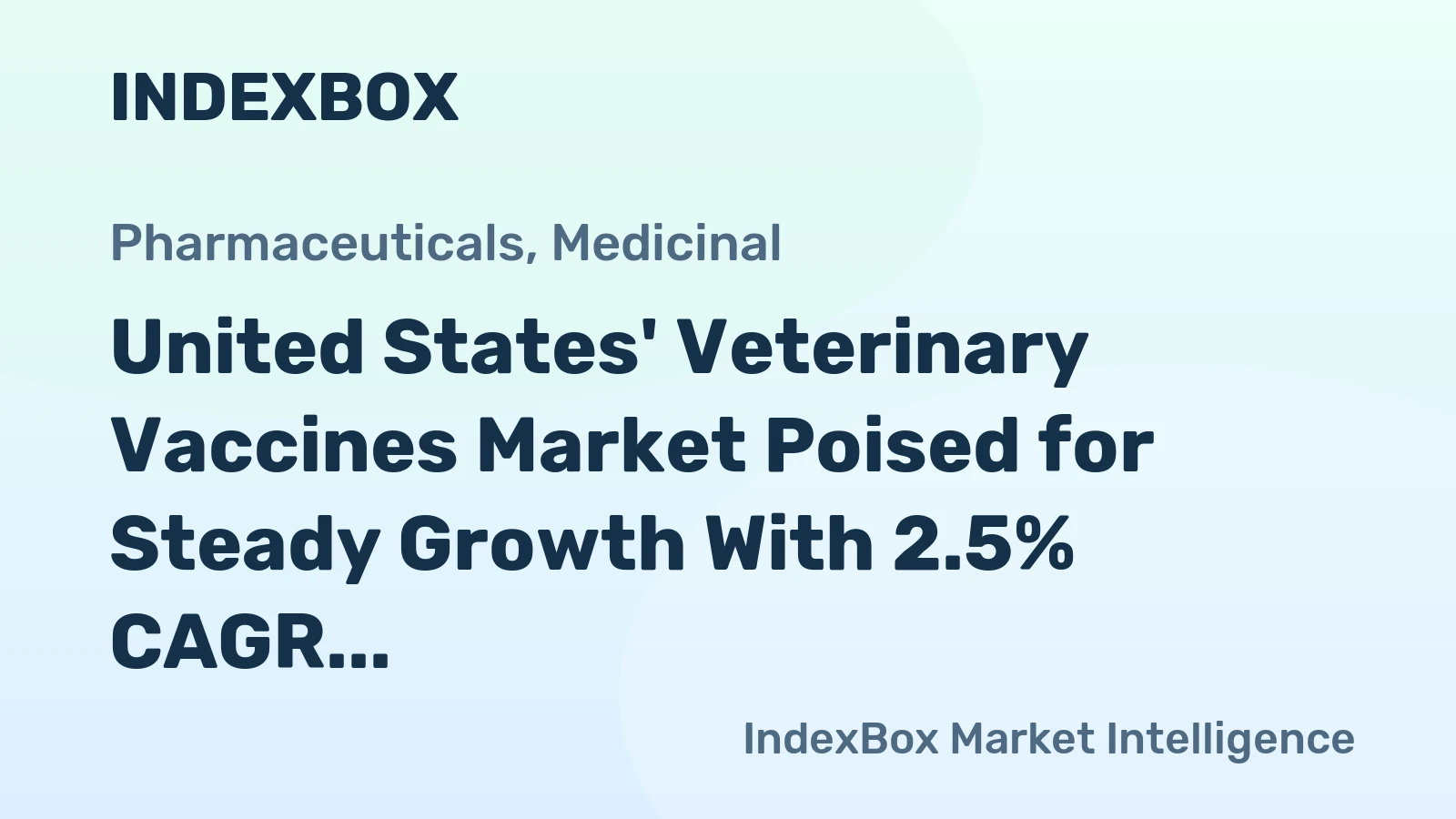 United States' Veterinary Vaccines Market Poised for Steady Growth With 2.5% CAGR Through 2035