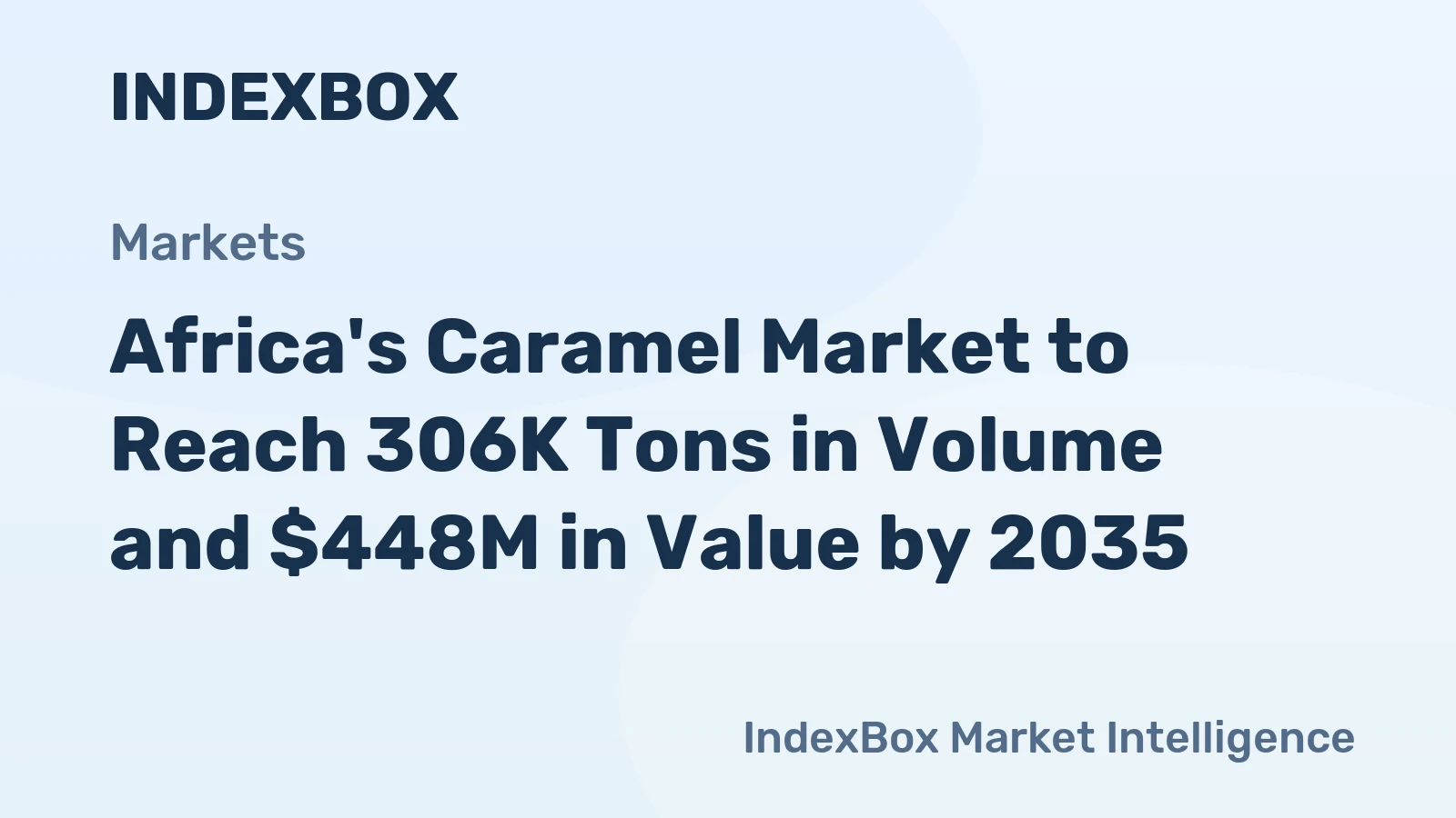 Africa's Caramel Market to Reach 306K Tons in Volume and $448M in Value by 2035