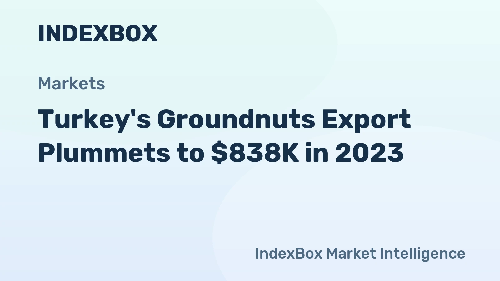 Turkey's Groundnuts Export Plummets to $838K in 2023