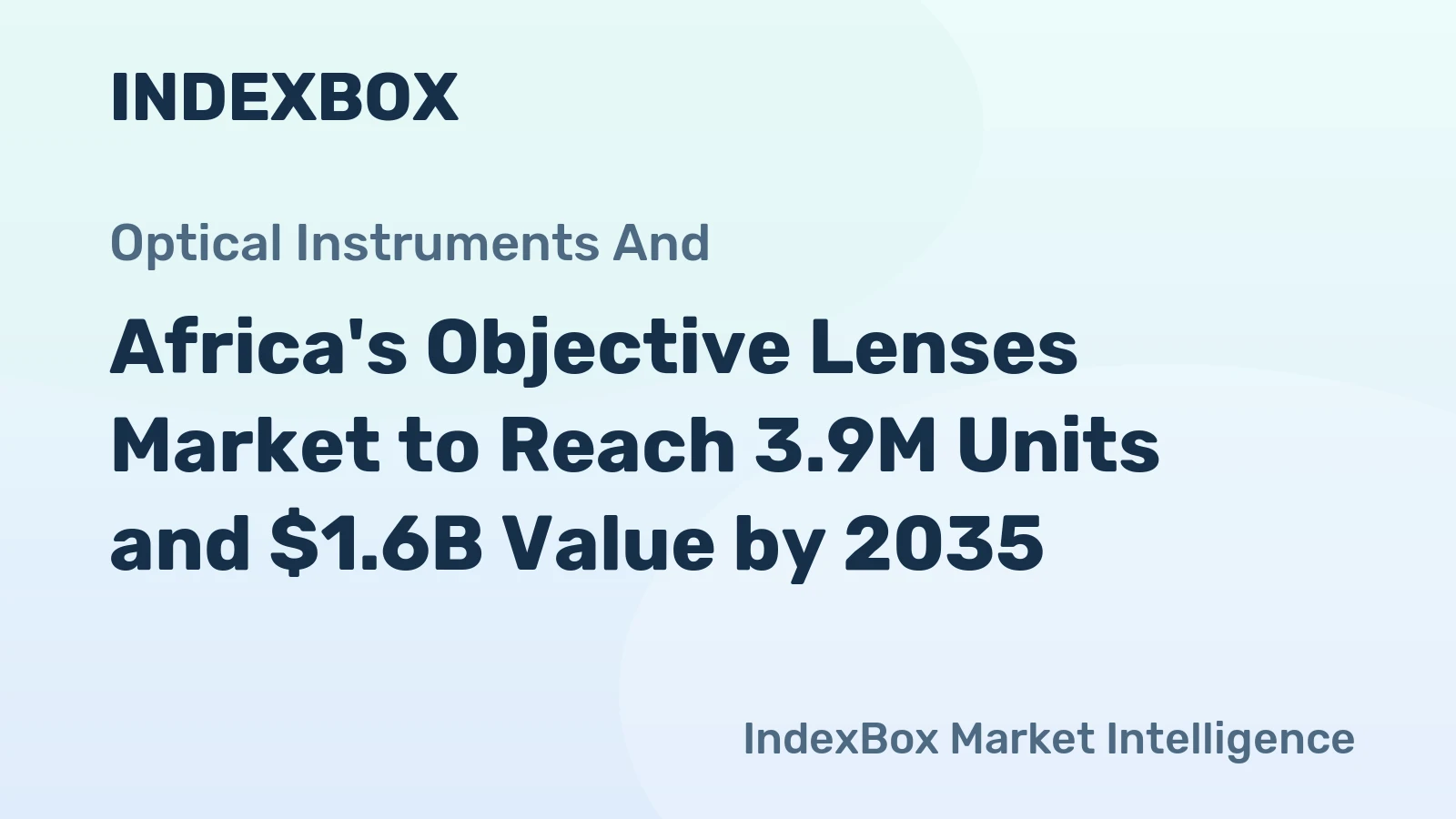 Africa's Objective Lenses Market to Reach 3.9M Units and $1.6B Value by 2035