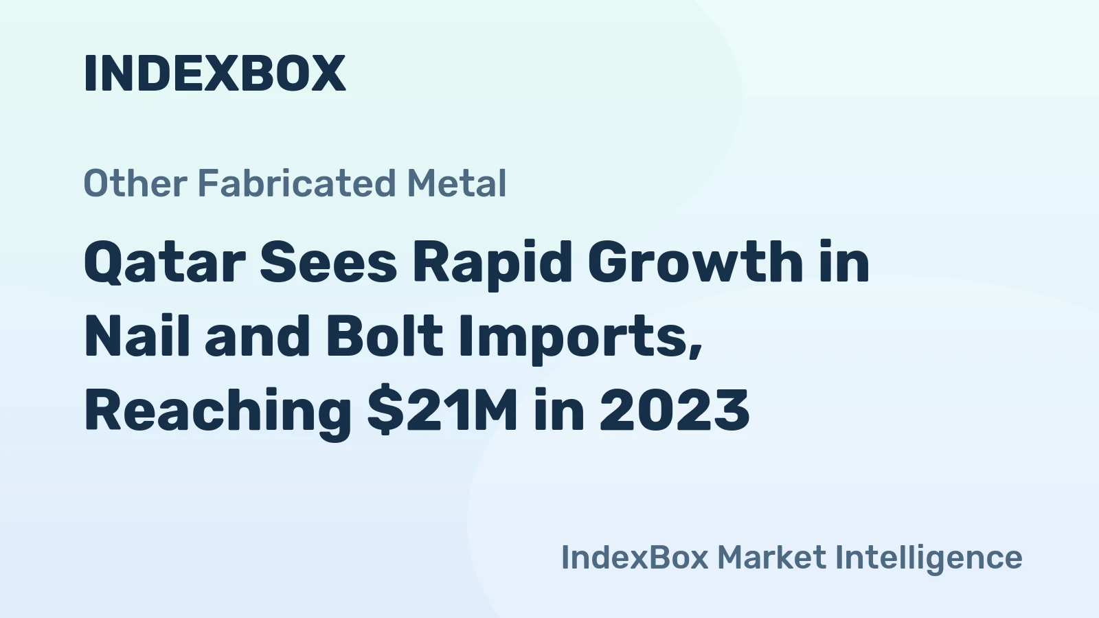 Qatar Sees Rapid Growth in Nail and Bolt Imports, Reaching $21M in 2023
