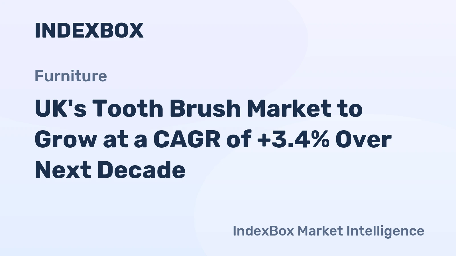 UK's Tooth Brush Market to Grow at a CAGR of +3.4% Over Next Decade
