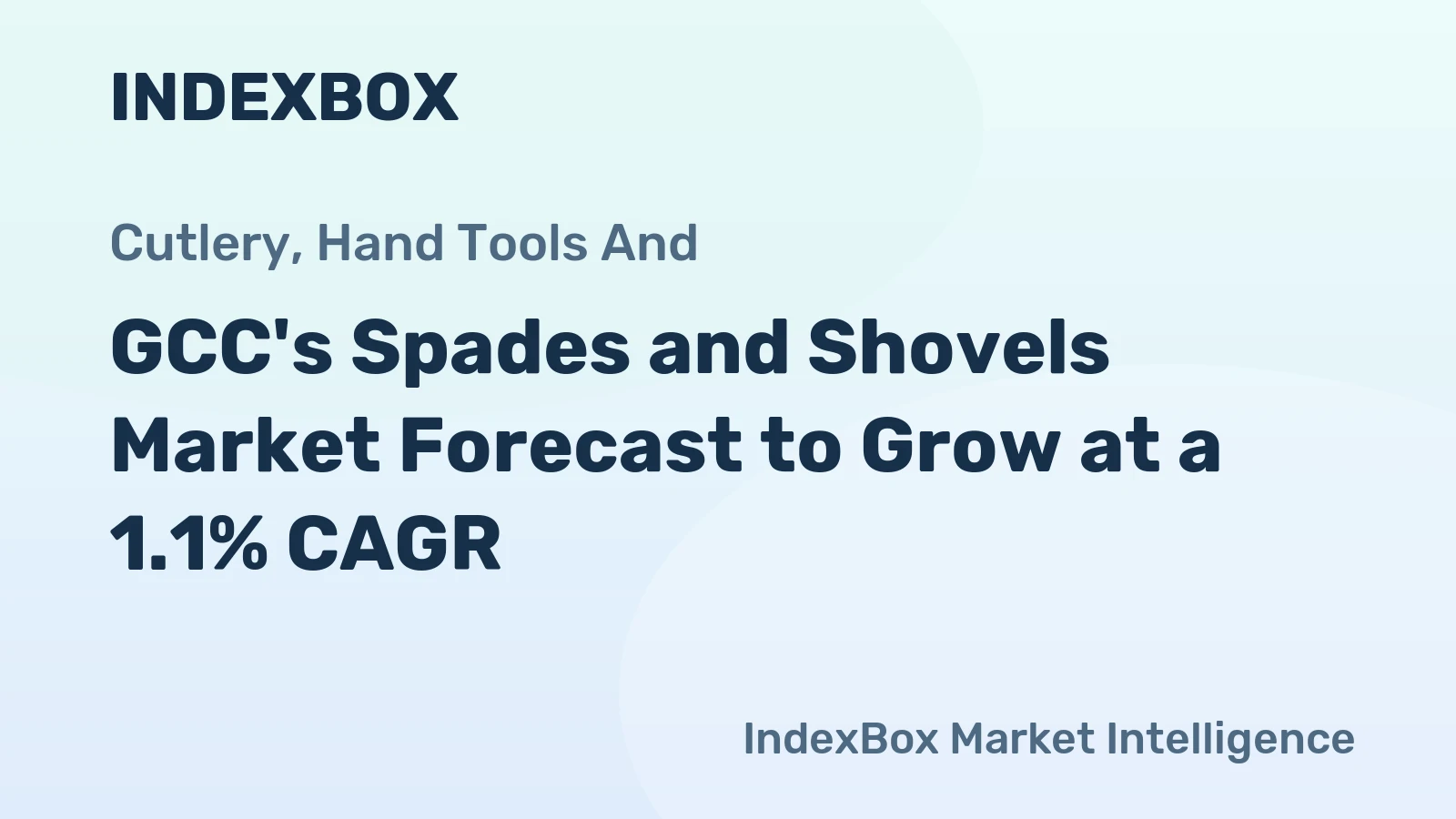 GCC's Spades and Shovels Market Forecast to Grow at a 1.1% CAGR