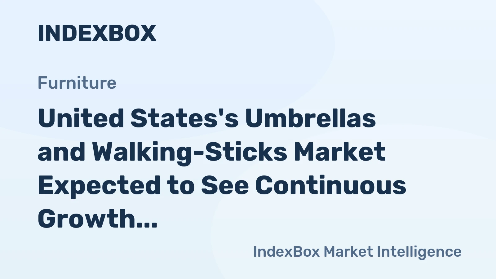 United States's Umbrellas and Walking-Sticks Market Expected to See Continuous Growth with a CAGR of +1.6% from 2024 to 2035