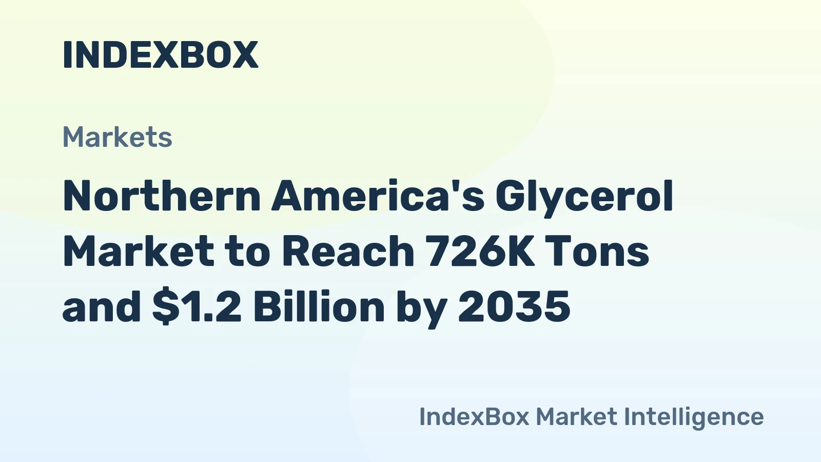 Northern America's Glycerol Market to Reach 726K Tons and $1.2 Billion by 2035
