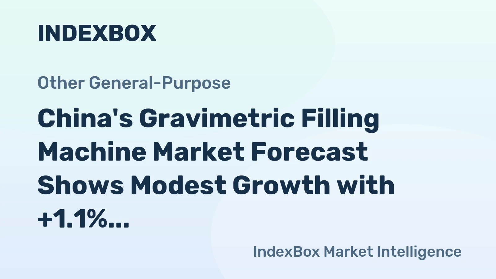 China's Gravimetric Filling Machine Market Forecast Shows Modest Growth with +1.1% CAGR Through 2035