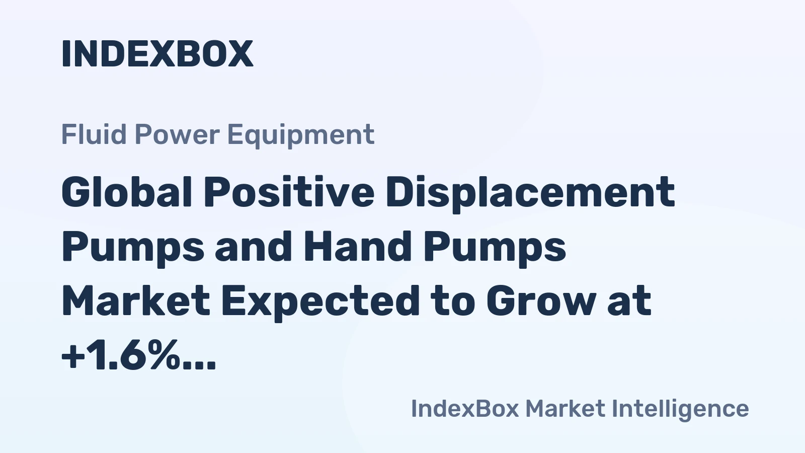 Global Positive Displacement Pumps and Hand Pumps Market Expected to Grow at +1.6% CAGR, Reaching 9.7B Units by 2035