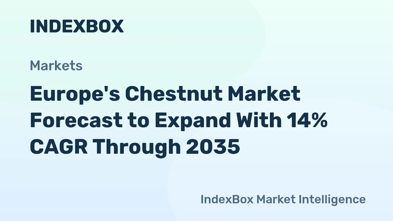 Europe's Chestnut Market Forecast to Expand With 14% CAGR Through 2035