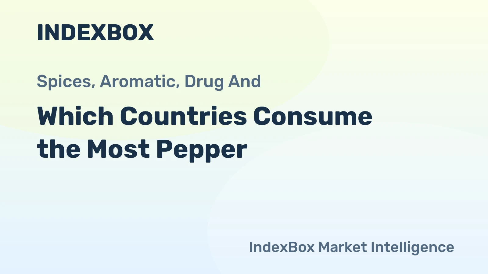 Which Countries Consume the Most Pepper?