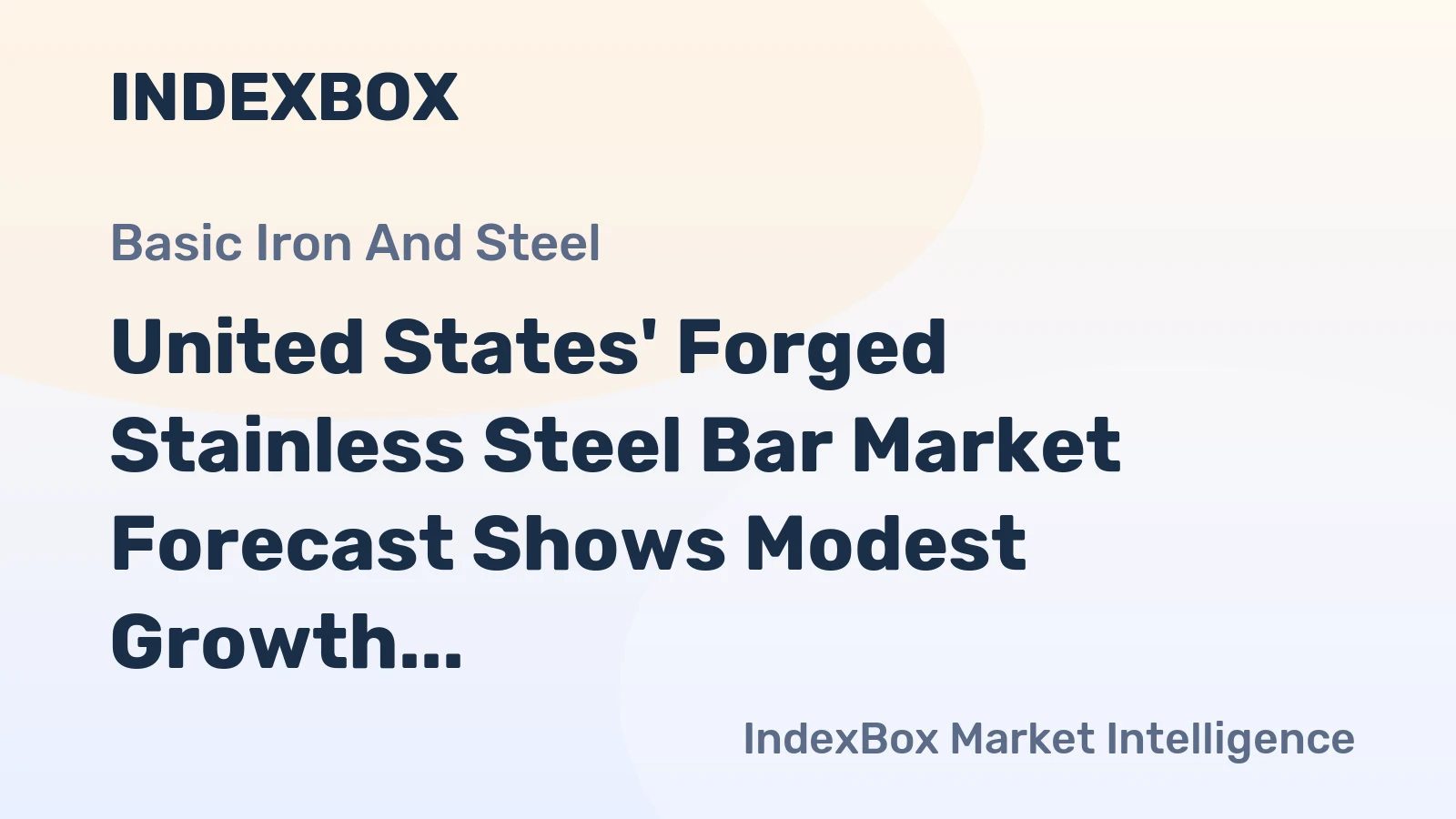 United States' Forged Stainless Steel Bar Market Forecast Shows Modest Growth with +0.7% Volume CAGR Through 2035