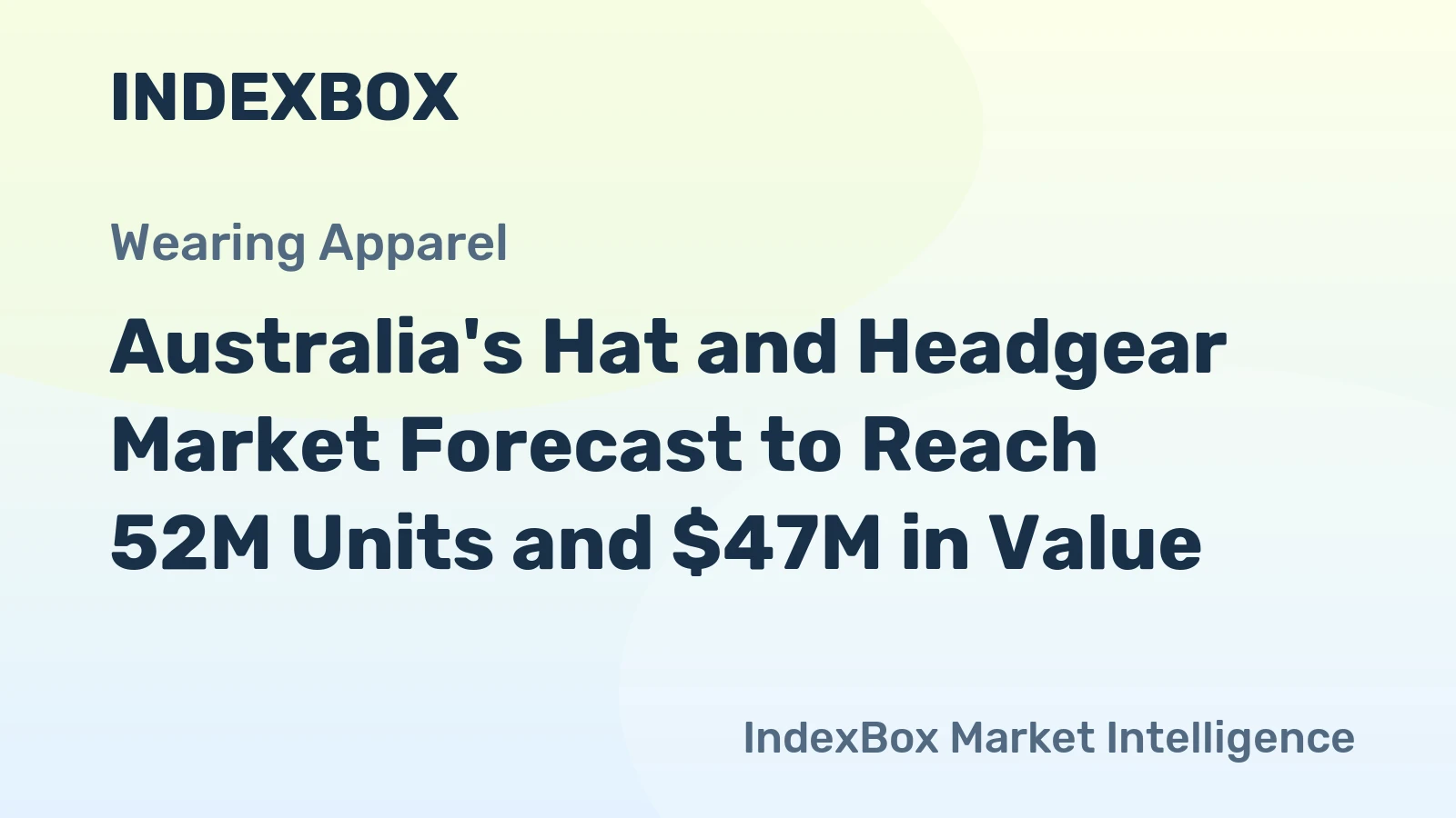 Australia's Hat and Headgear Market Forecast to Reach 52M Units and $47M in Value