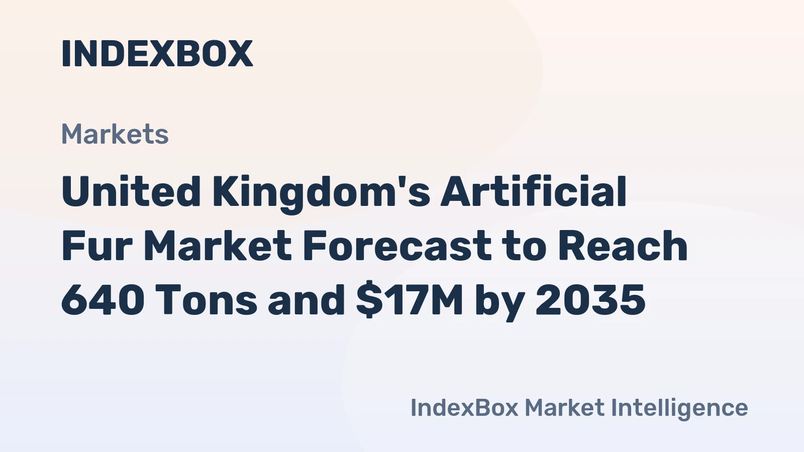 United Kingdom's Artificial Fur Market Forecast to Reach 640 Tons and $17M by 2035