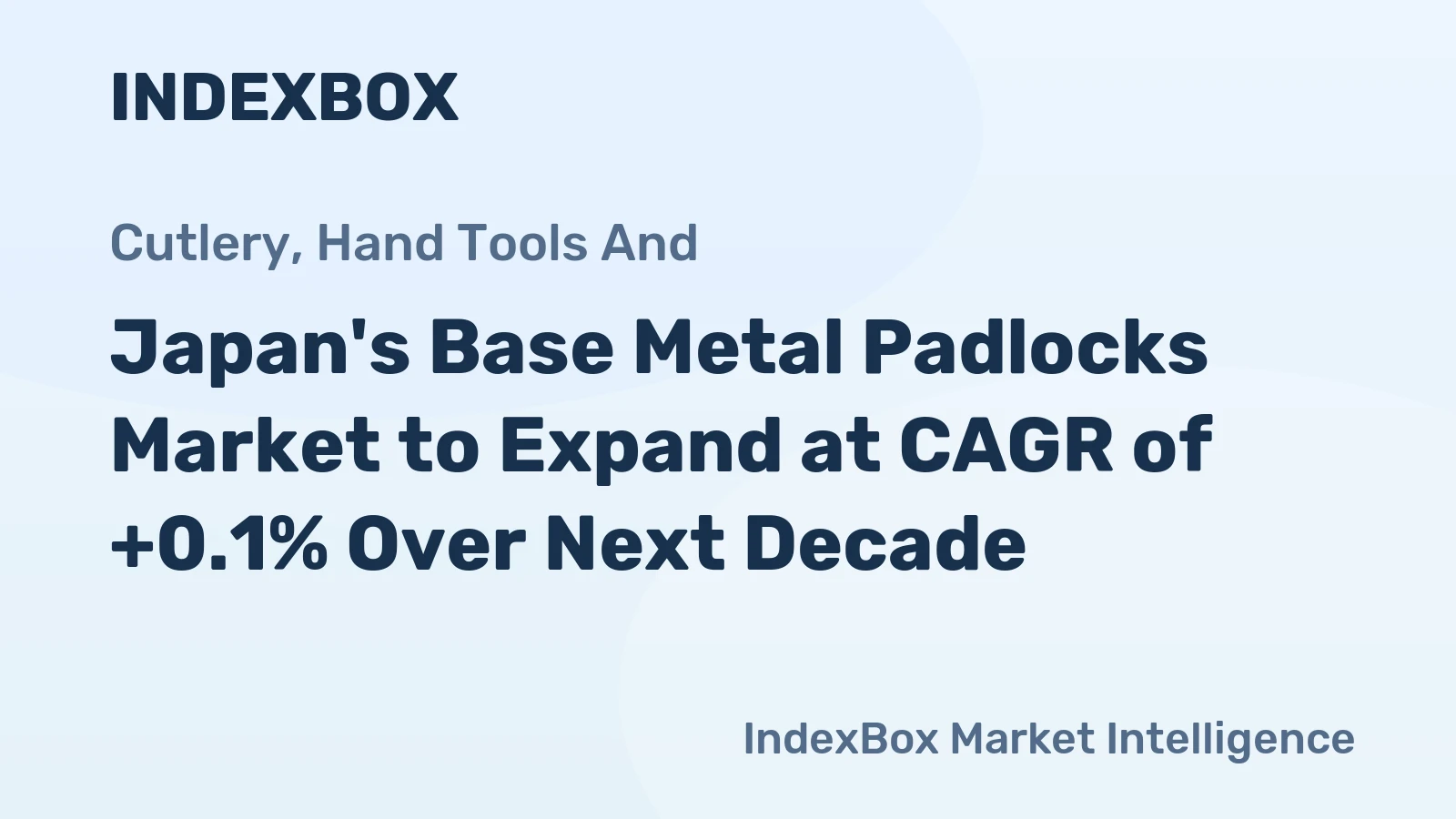 Japan's Base Metal Padlocks Market to Expand at CAGR of +0.1% Over Next Decade
