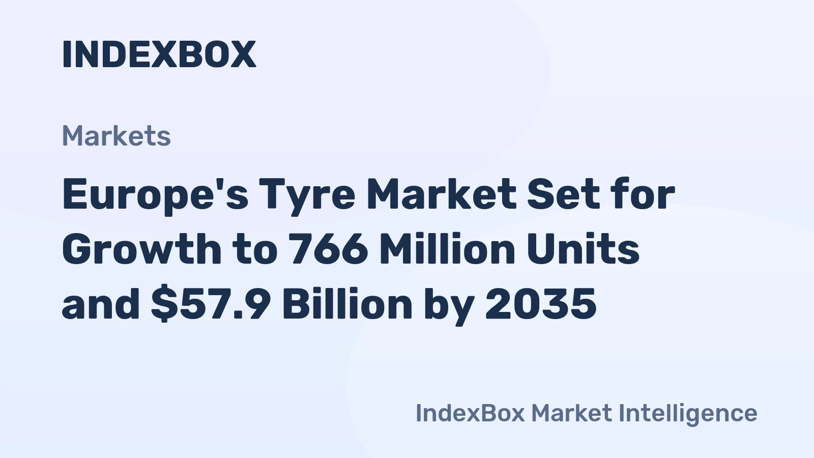 Europe's Tyre Market Set for Growth to 766 Million Units and $57.9 Billion by 2035