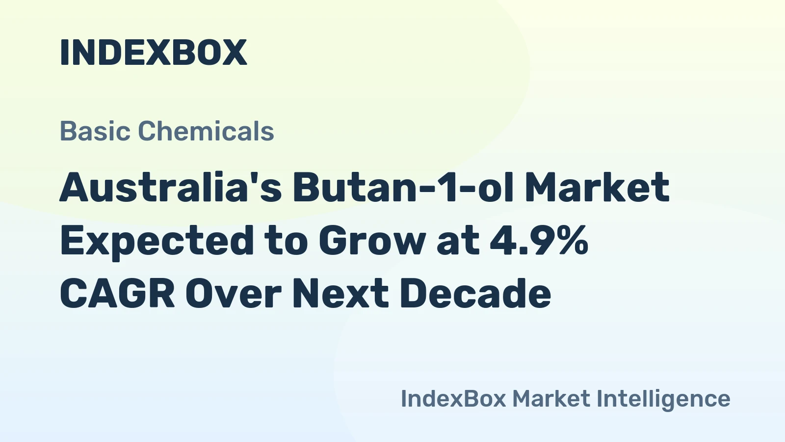 Australia's Butan-1-ol Market Expected to Grow at 4.9% CAGR Over Next Decade