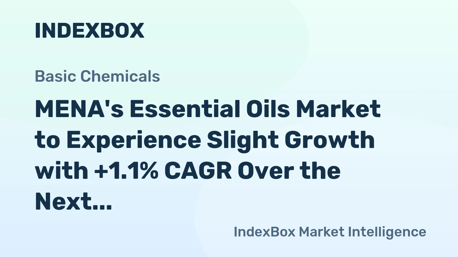 MENA's Essential Oils Market to Experience Slight Growth with +1.1% CAGR Over the Next Decade