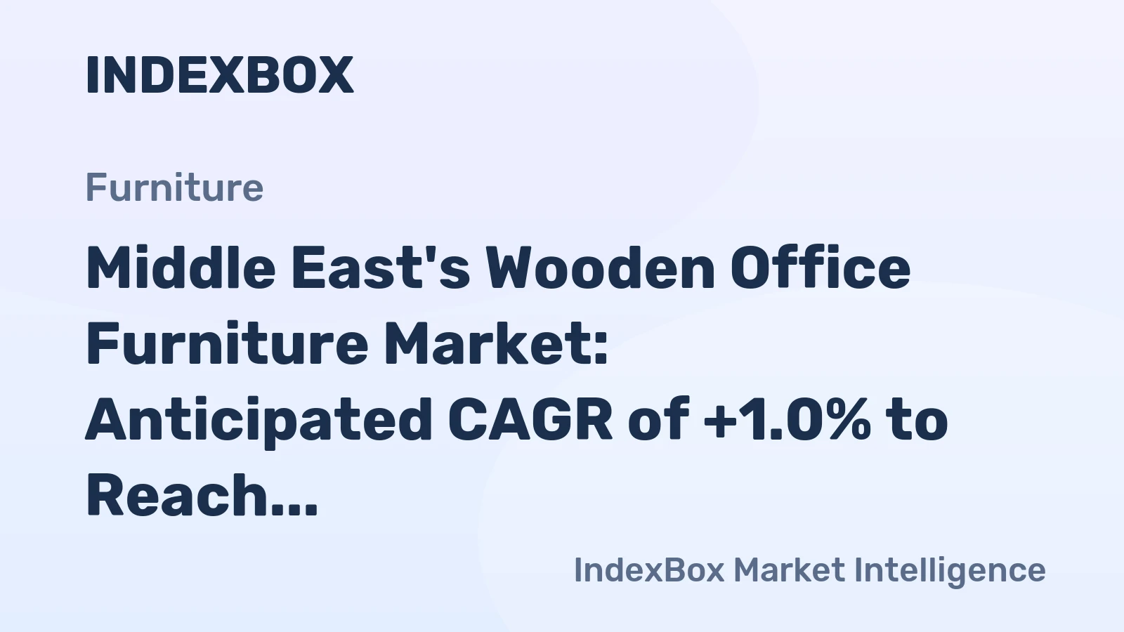 Middle East's Wooden Office Furniture Market: Anticipated CAGR of +1.0% to Reach 24M Units by 2035