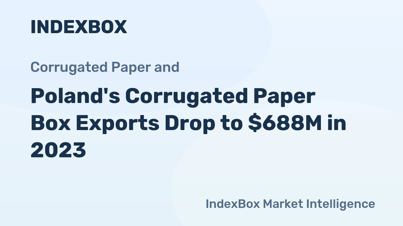 Poland's Corrugated Paper Box Exports Drop to $688M in 2023