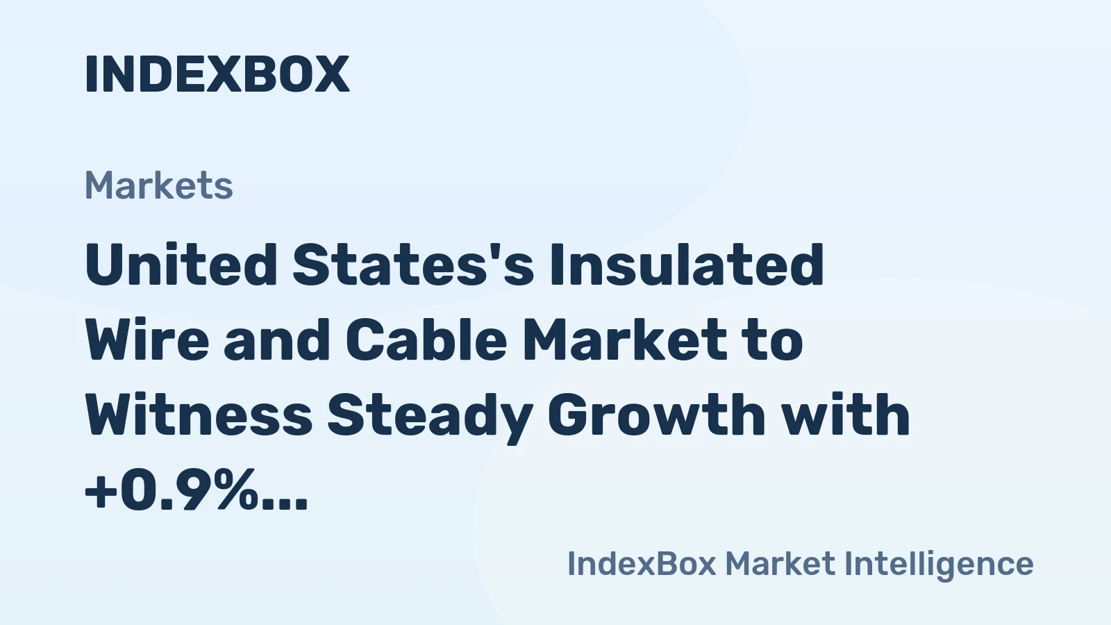 United States's Insulated Wire and Cable Market to Witness Steady Growth with +0.9% CAGR from 2024 to 2035