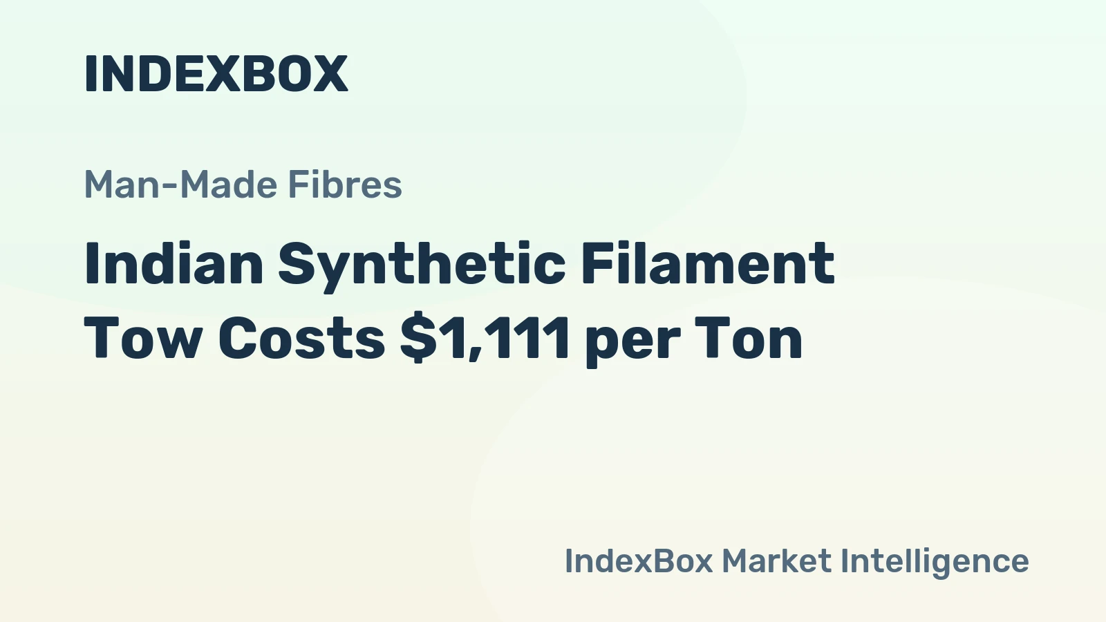 Indian Synthetic Filament Tow Costs $1,111 per Ton