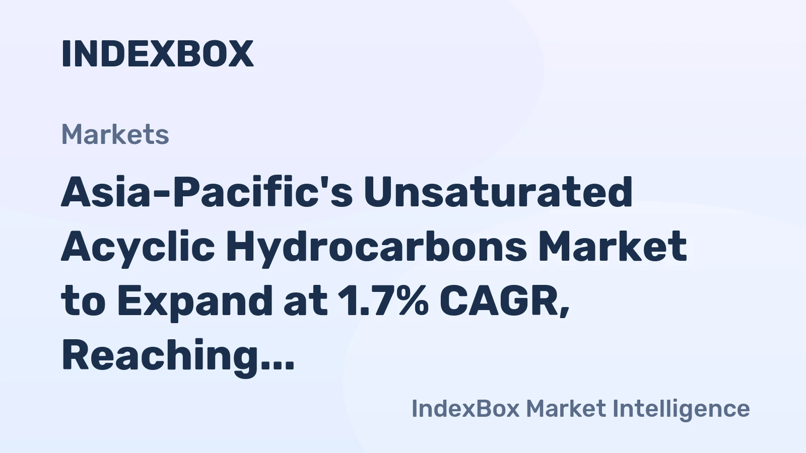 Asia-Pacific's Unsaturated Acyclic Hydrocarbons Market to Expand at 1.7% CAGR, Reaching $6.3B by 2035